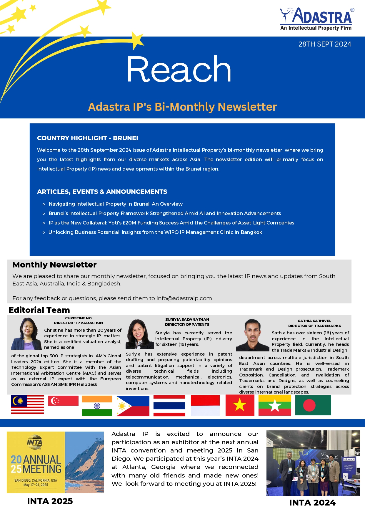 28th September 2024 REACH Newsletter | Adastra Intellectual Property